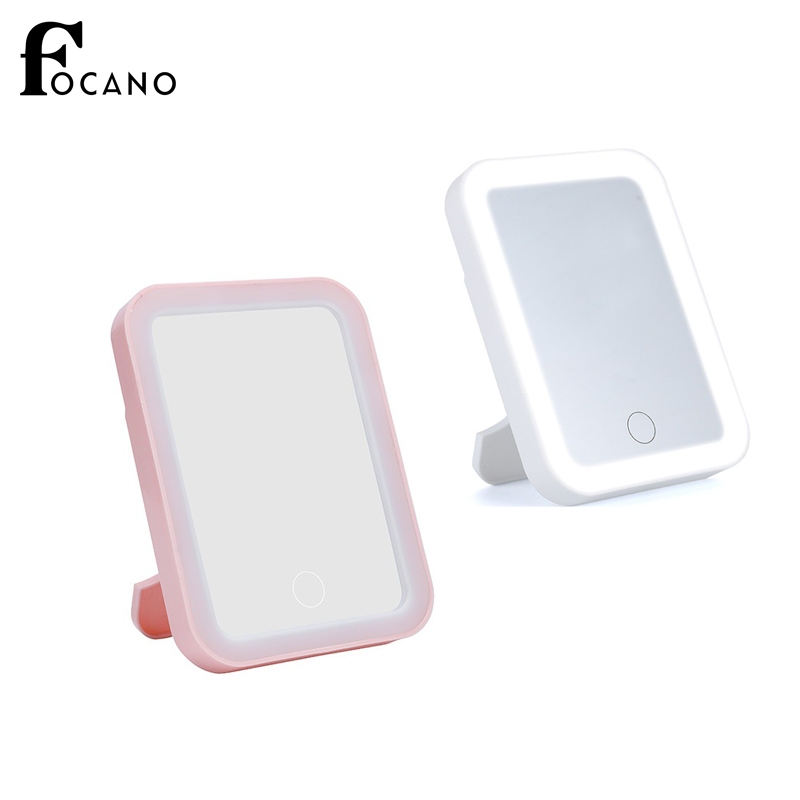 Jual FOCANO Cermin Rias Makeup Kaca Lampu LED Mirror Touch Screen ...