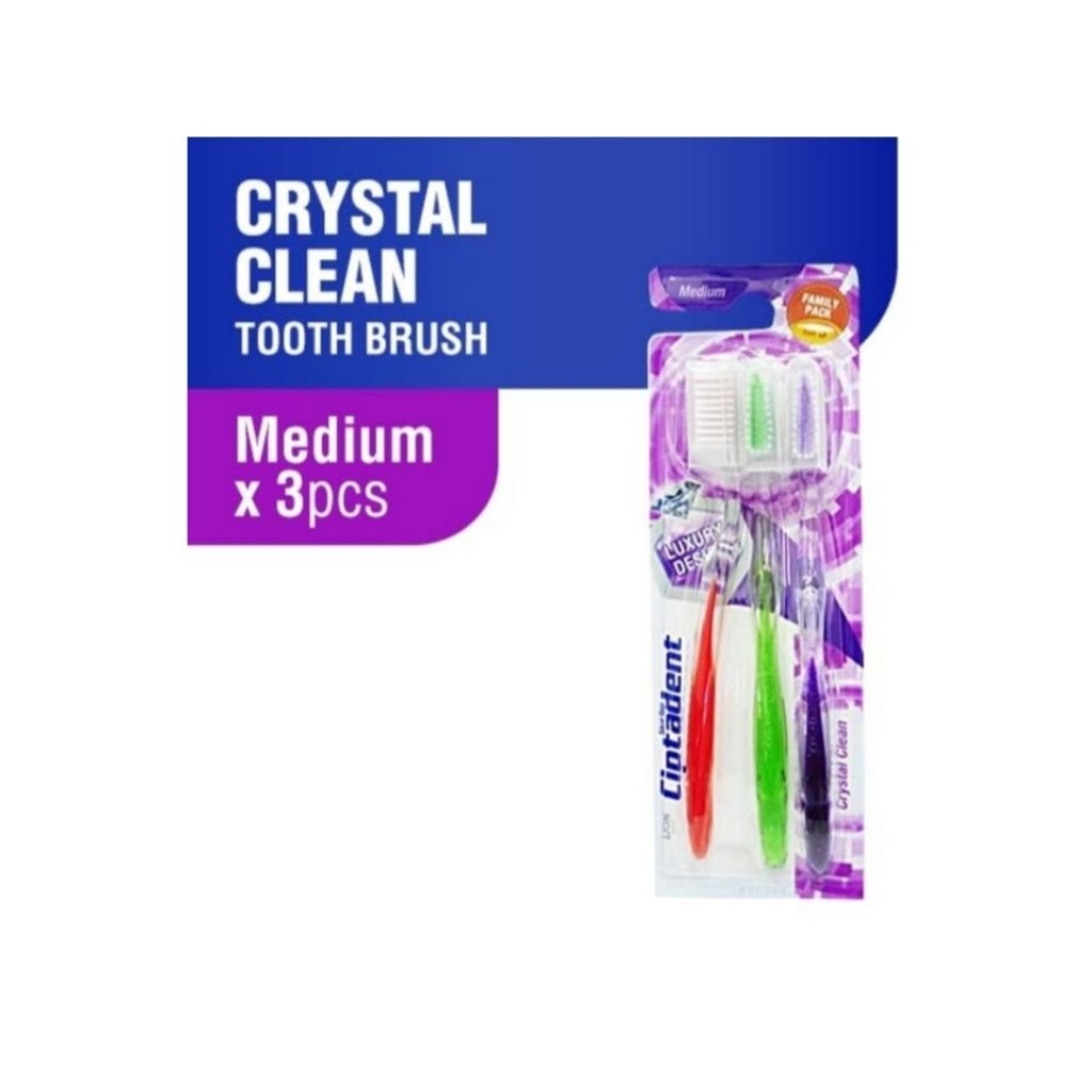 Jual Paket Hemat Pasta Gigi Ciptadent Crystal clean Medium Isi 3 ...