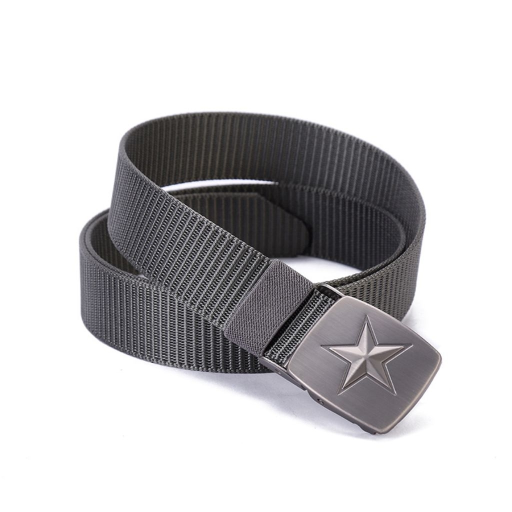 Jual Gesper Ikat Pinggang Pria NYLON Canvas Tactical Kepala besi teba ...