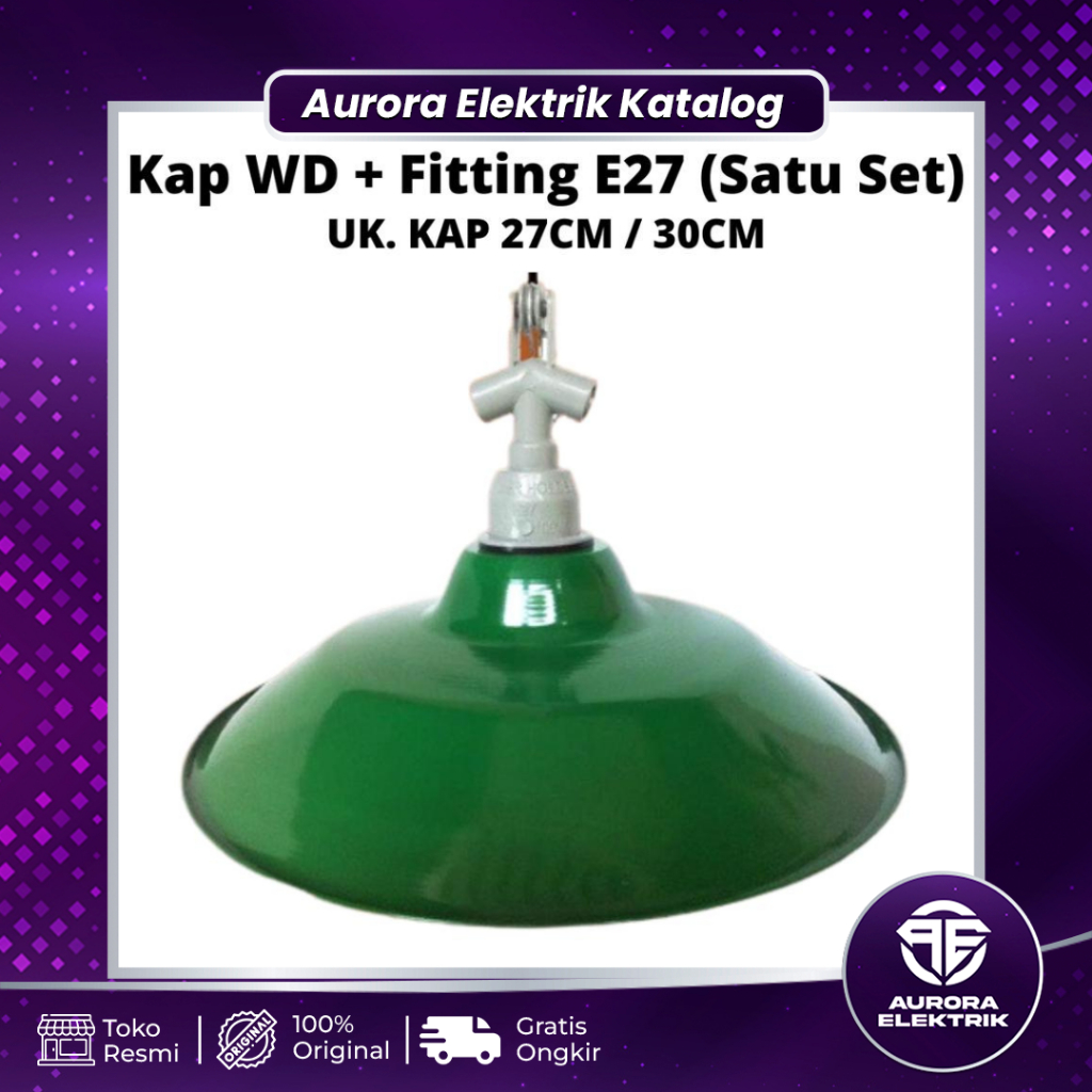 Jual Kap WD Hijau + Fitting WD E27 | Shopee Indonesia