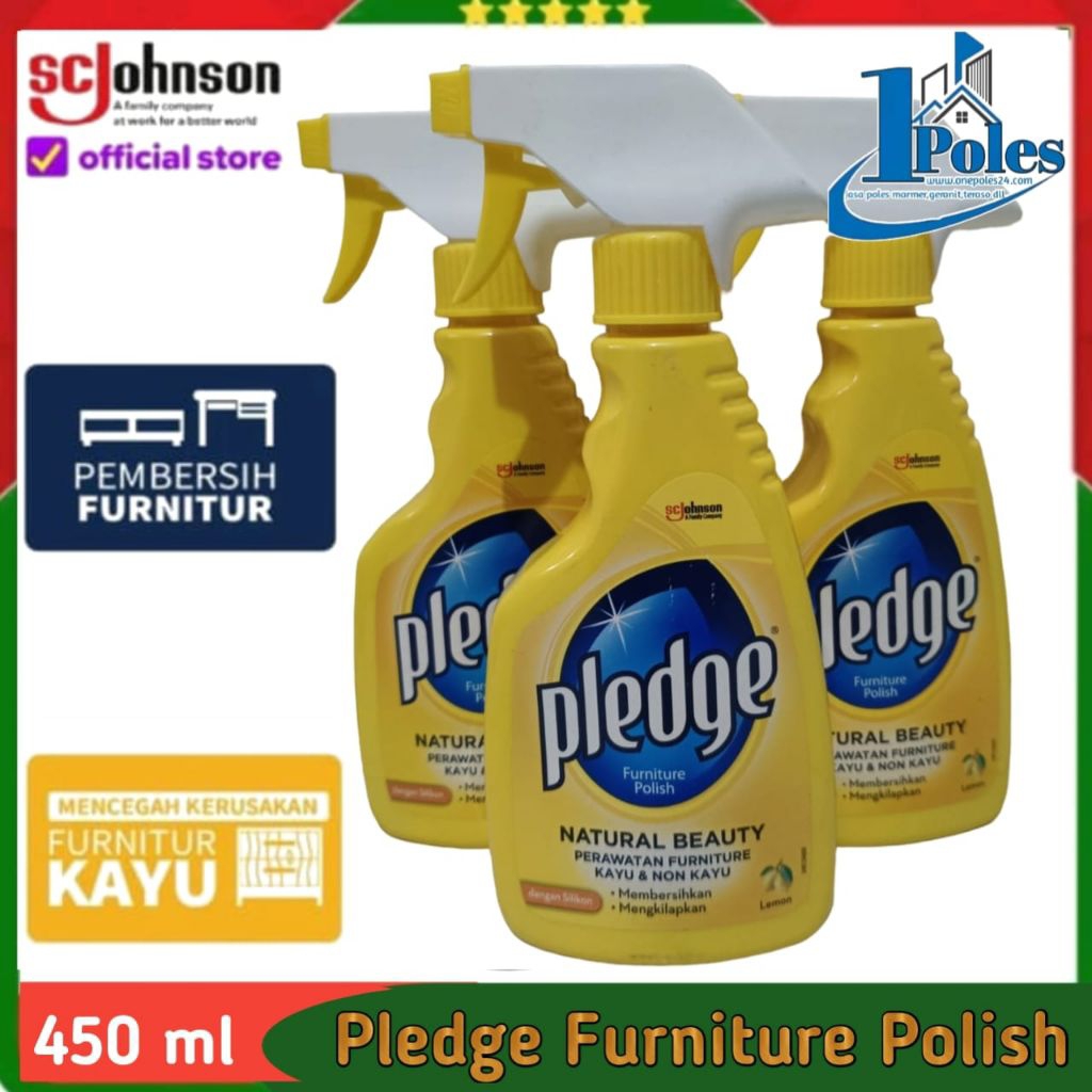 Jual pledge furniture Polish liquid pump 450 ml | Shopee Indonesia