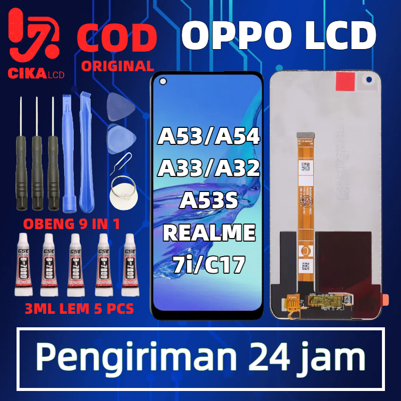 Jual 【ASLI 100%】LCD OPPO A54/A55/A53/A33 REALME C17/7i FULLSET TOUCHSCREEN GARANSI 1 TAHUN ...