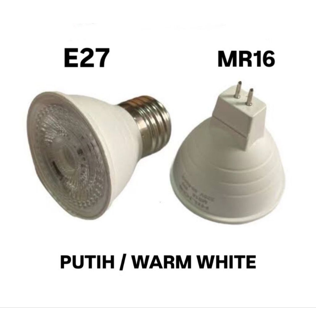 Jual LAMPU HALOGEN SPOTLIGHT LED 7WATT FITTING E27 7 WATT COB SOROT 7W LAMPU SPOT LIGHT TUSUK 6W ...