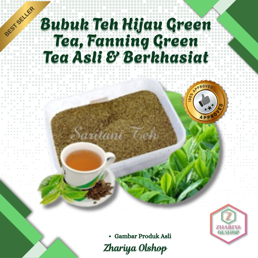 Jual Bubuk Teh Hijau Green Tea, Fanning Green Tea Asli & Berkhasiat ...