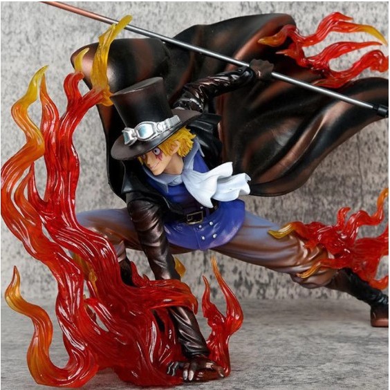 Jual Sabo IU Flame Fire Fist One Piece 20cm Action Figure | Shopee ...