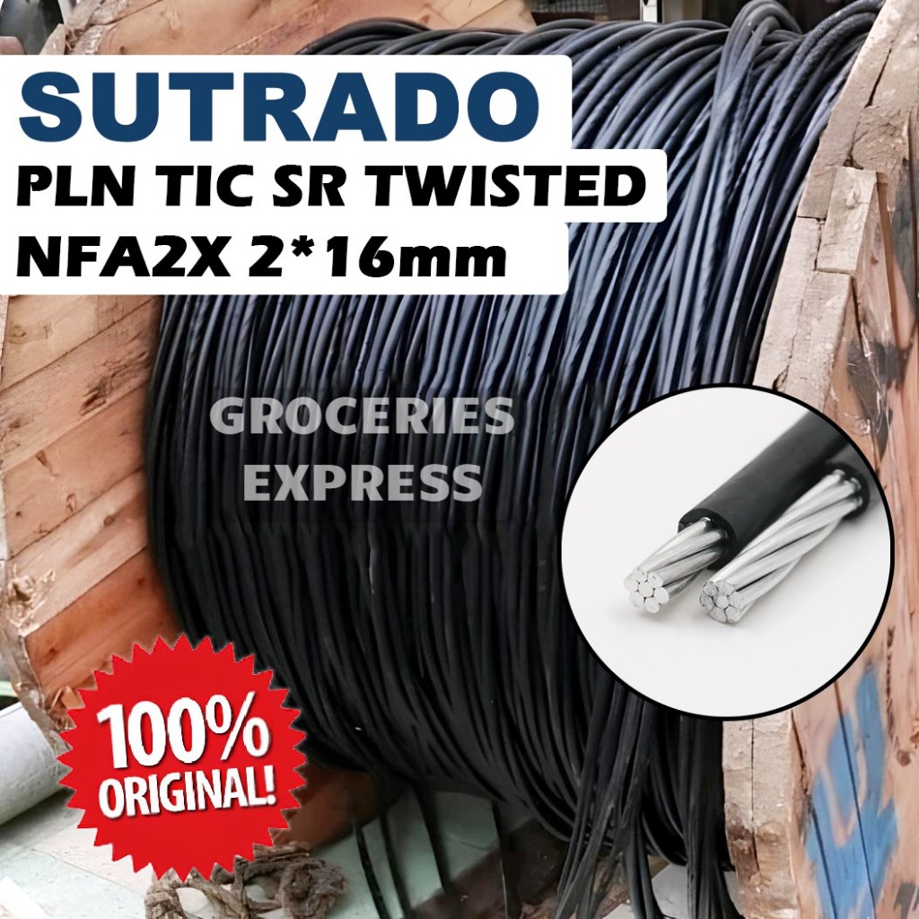 Jual SUTRADO Kabel Twisted / Kabel SR / Kabel Twist SR 2x16 mm Kabel DX ...
