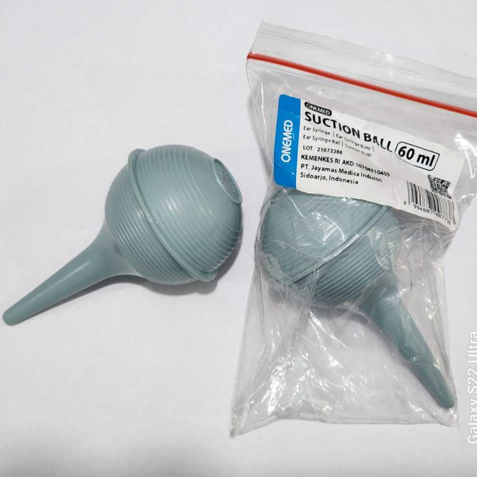 Jual SUCTION BALL EAR SYRINGE 60 ML ONEMED / MUCUS ASPIRATOR / ALAT ...