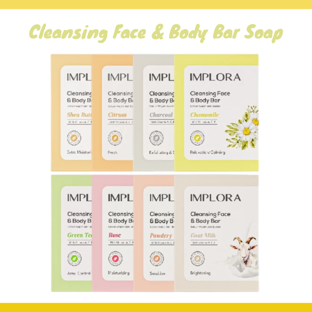 Jual Implora Cleansing Face and Body Bar Soap/Sabun Mandi Batang ...