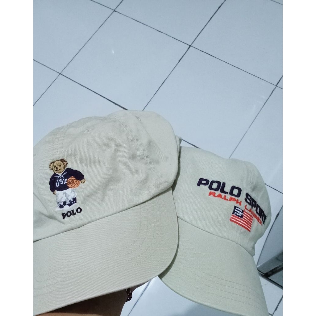 Jual Topi polo sport + polo bear (2pcs bundling) | Shopee Indonesia