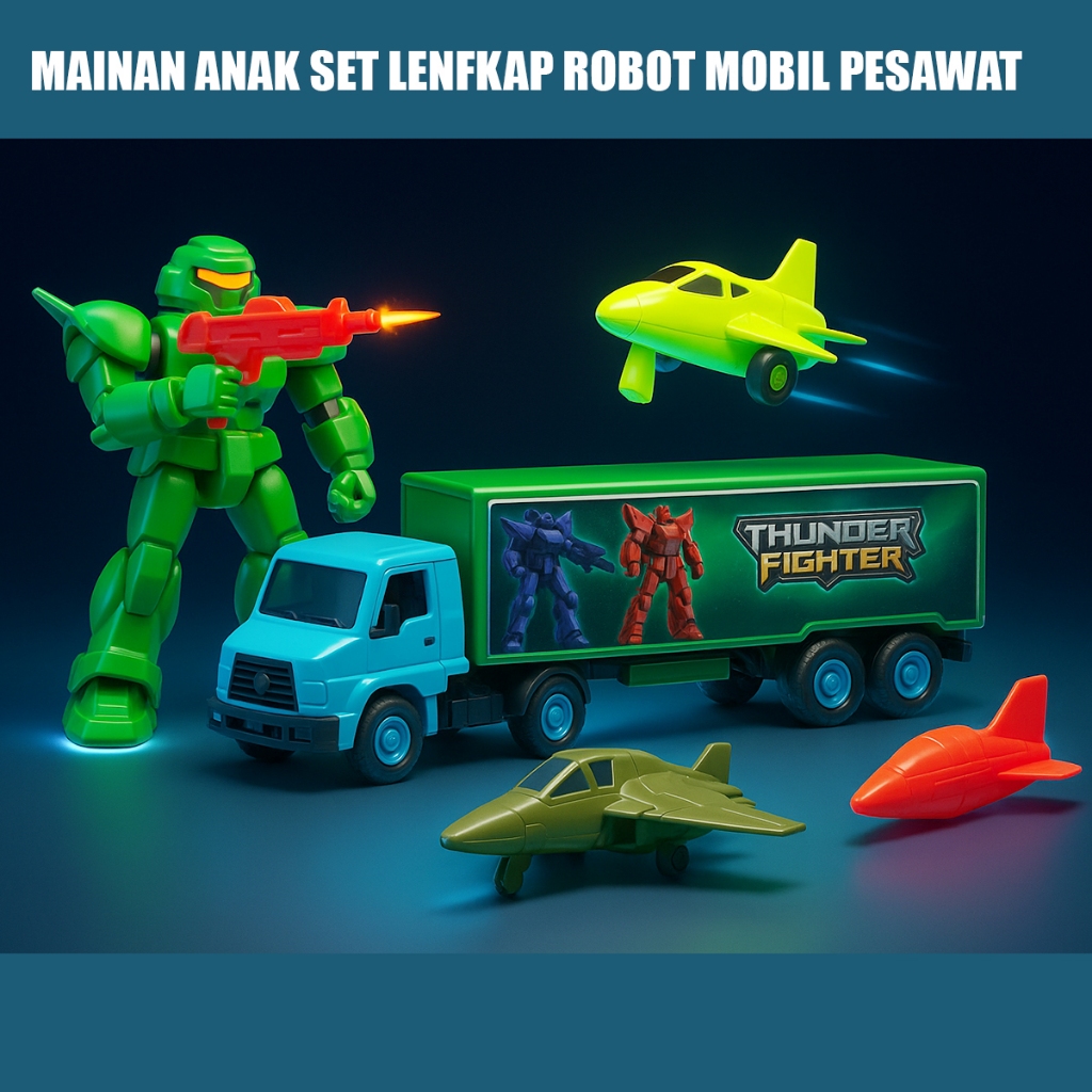 Jual MAINAN ROBOT MOBIL OCT8199 SET ROBOT MOBIL PESAWAT MAINAN ANAK ...