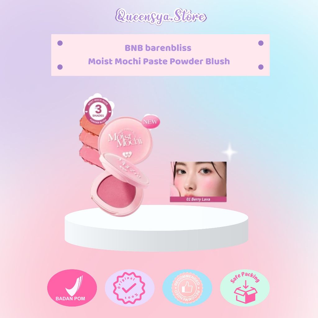 Jual BNB barenbliss Moist Mochi Paste Powder Blush 12H Lasting Color ...