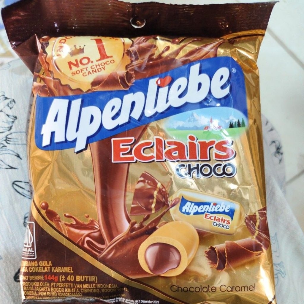 Jual Permen Alpenliebe eclairs choco caramel 144g (kurang lebih 40butir) | Shopee Indonesia