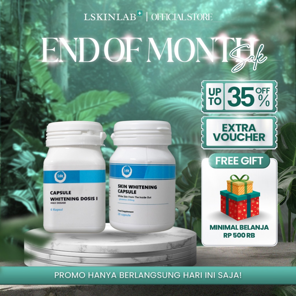 Jual Lskin Offcial Capsule Whitening Collagen Kapsul Pemutih Kulit ...