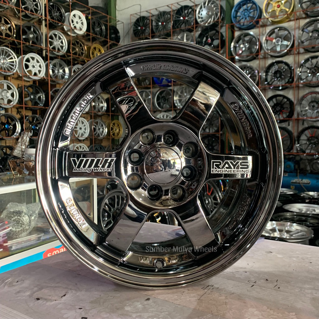 Jual Velg R15 volk TE37 Black chrome. Sumber Mulya Wheels. velg mobil ...