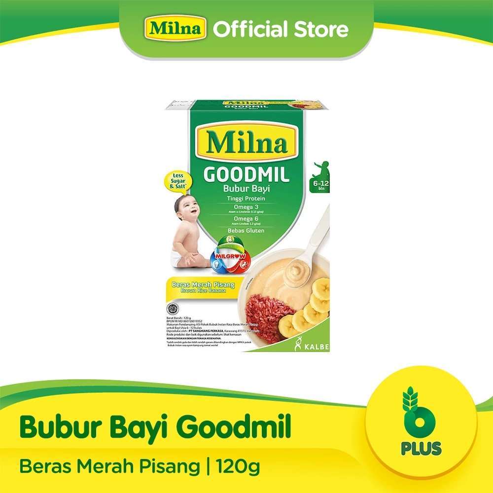 Jual MILNA-GOODMIL BERAS MERAH PISANG 120 GR | Shopee Indonesia