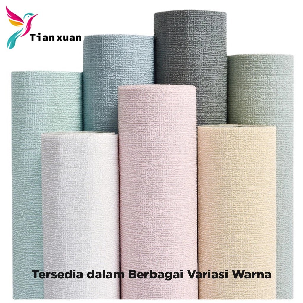 Jual Wallpaper Dinding Linen Roll Ukuran 280cm*50cm Motif Polos ...