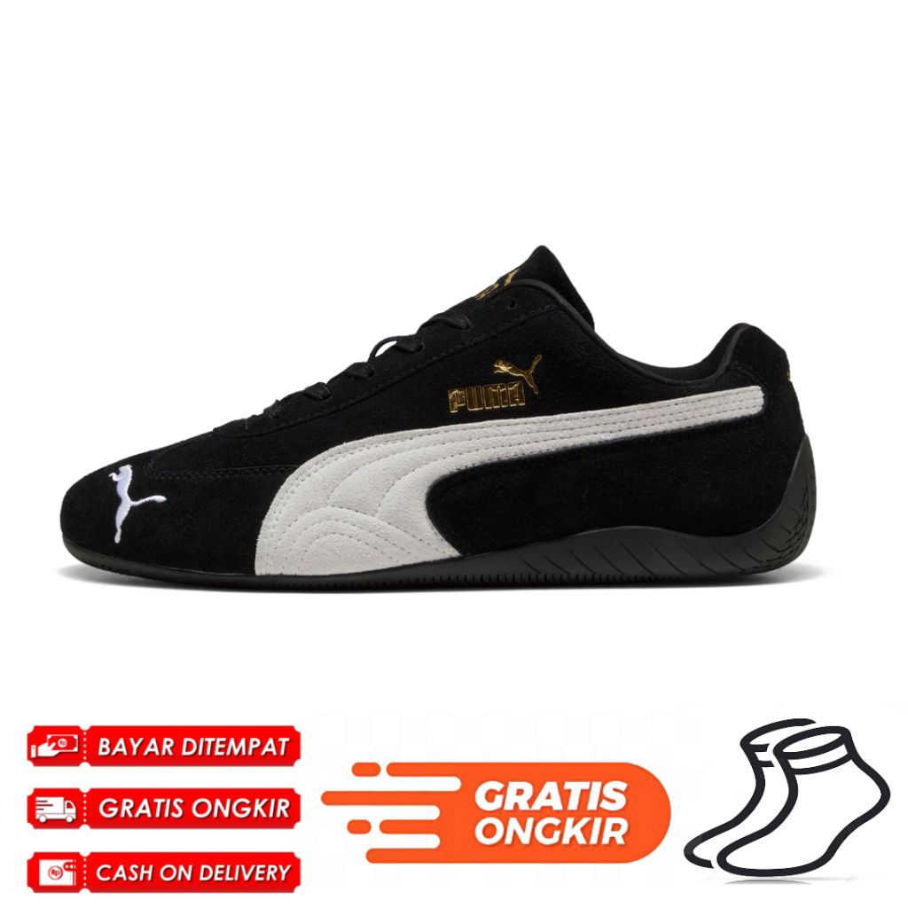 Jual Sepatu Puma Speedcat OG Sneakers Black White | Shopee Indonesia