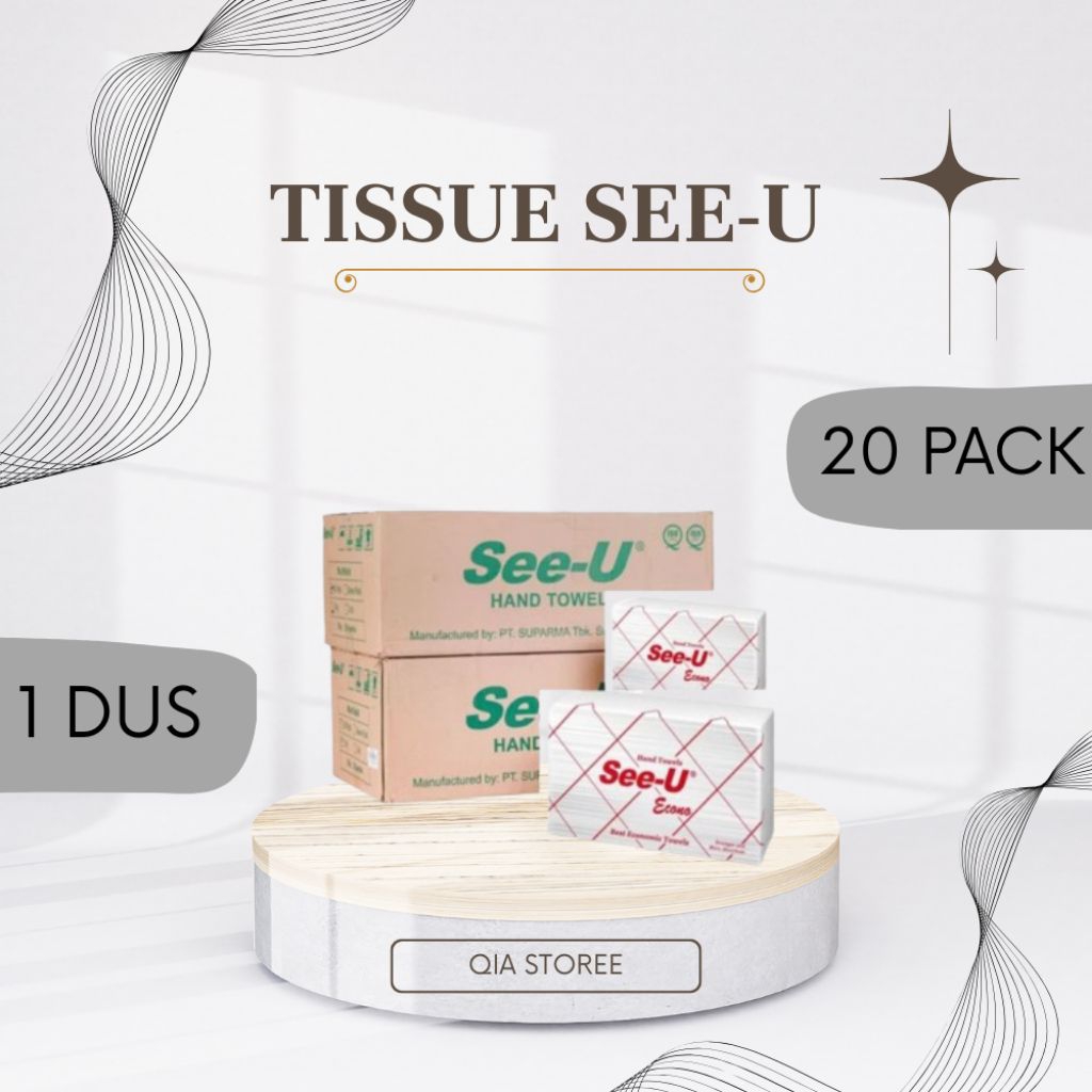 Jual SEE-U TISSUE/Tisu Handtowel Econo Red 1Karton isi 20pack (1pack ...
