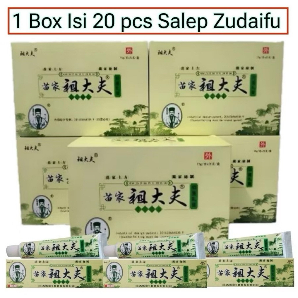 Jual 20 PCS PAKET 1 BOX ISI 20 PCS SALEP ZUDAIFU OBAT GATAL PADA KULIT ...