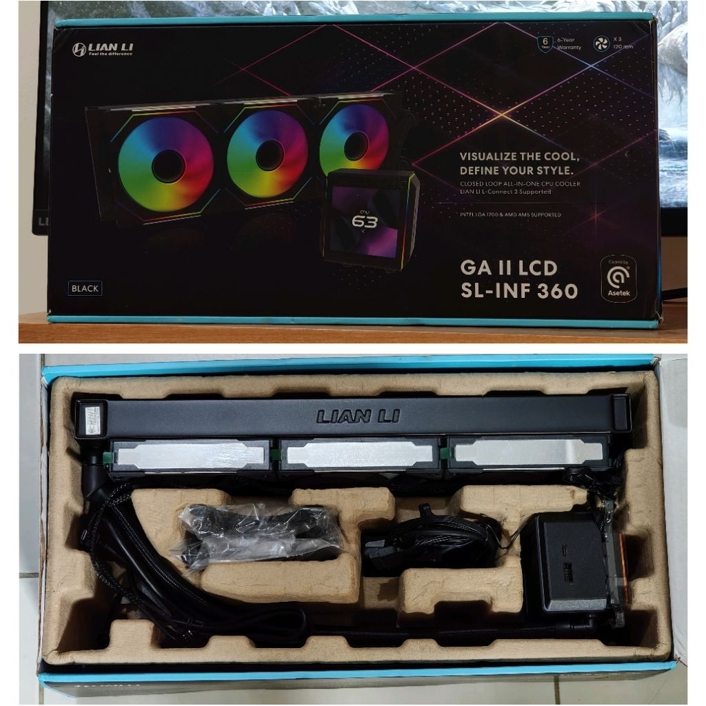 Jual Lian Li GALAHAD II LCD SL-INF 360 AIO CPU Cooler garansi resmi ...