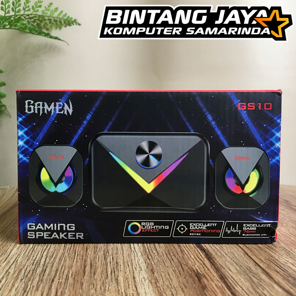 Jual Speaker Gaming RGB 2.1 Sound Channel Subwoofer GAMEN GS10 | Shopee ...