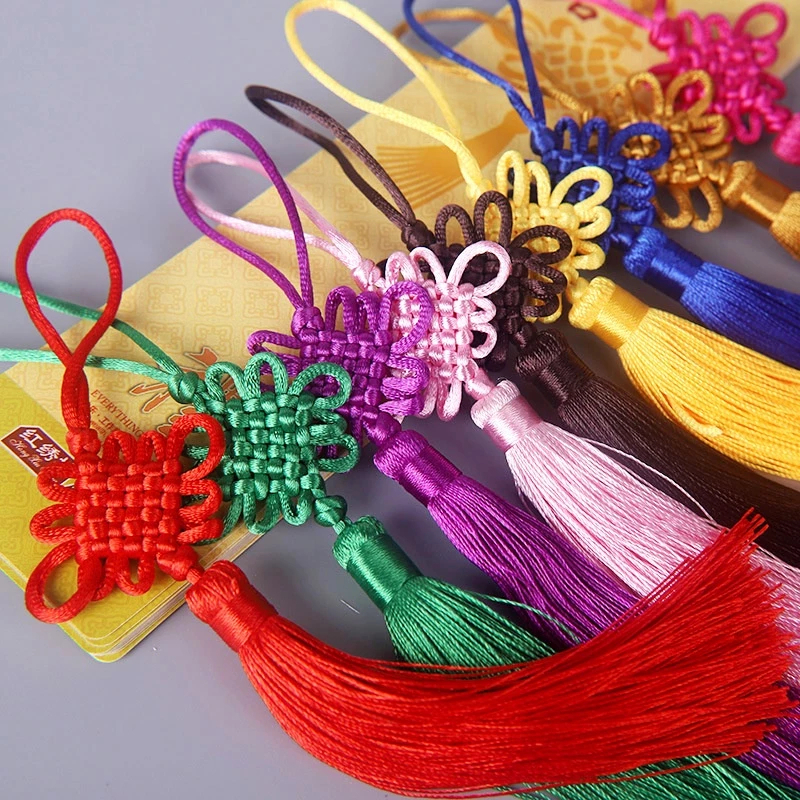 Jual HL0741 Chinese Knot Tassel Rumbai Anyam Merah Aksesoris Dekorasi ...