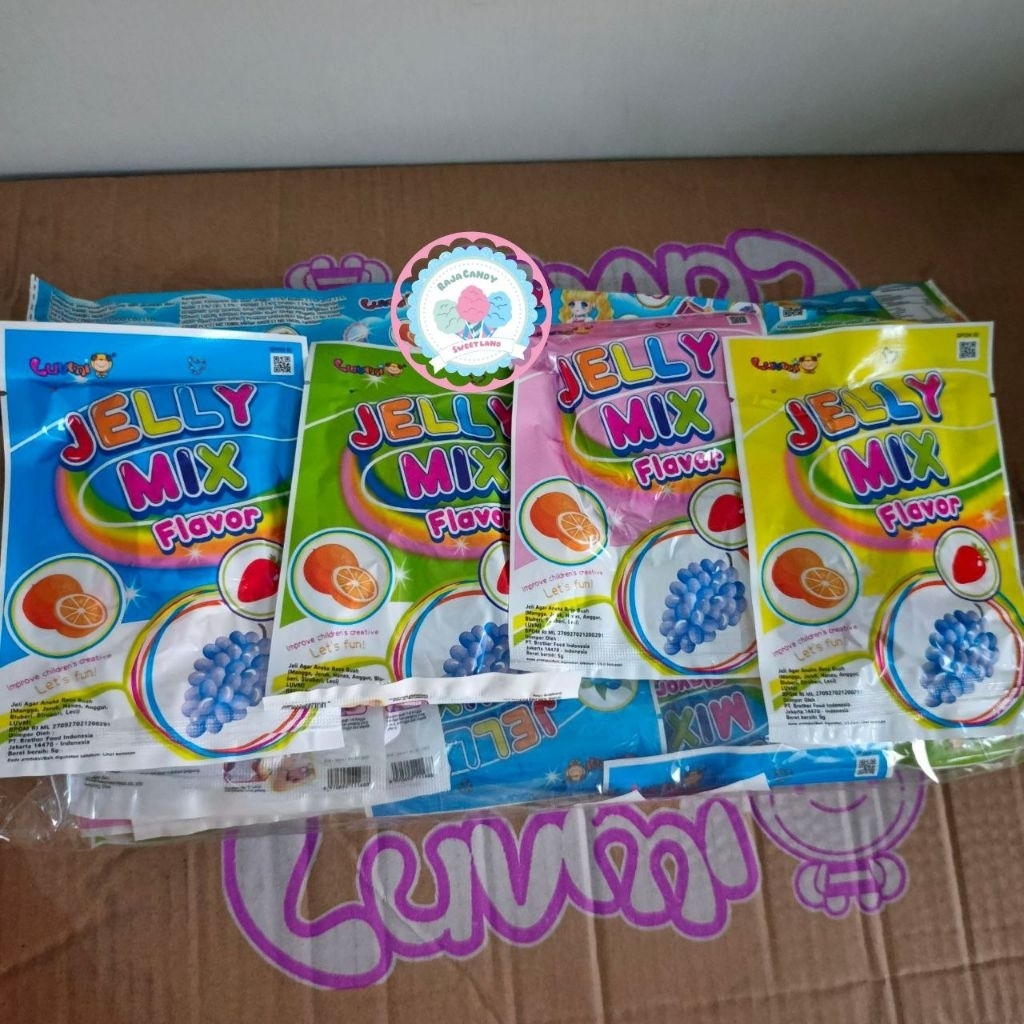 Jual LUVMI JELLY MIX RASA BUAH BERHADIAH (1 PACK = 30 PCS) | Shopee ...