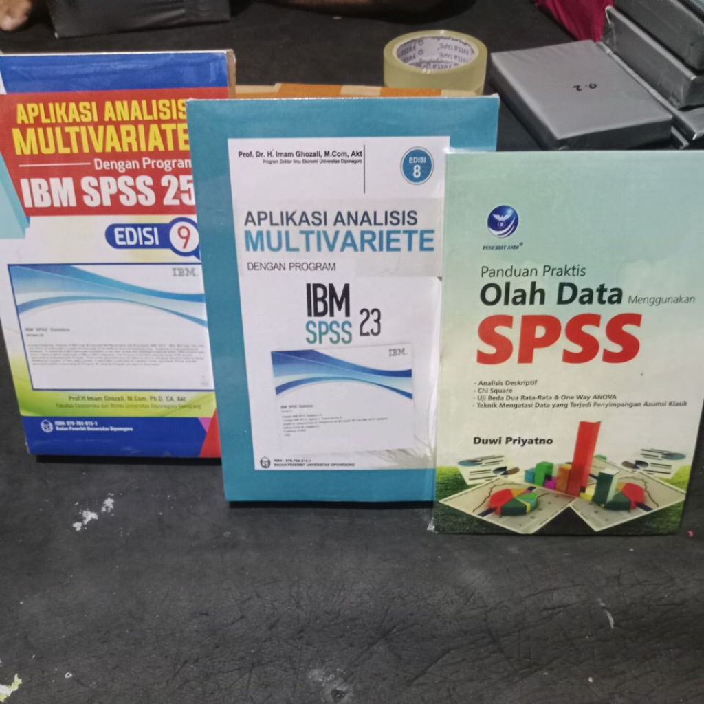 Jual BUKU APLIKASI ANALISIS MULTIVARIETE DENGAN PROGRAM IBM SPSS 25 DAN 23 EDISI 9 -8 PANDUAN ...