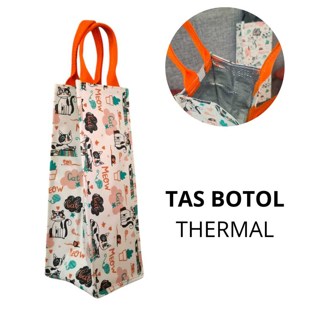 Jual Tas Botol Lapis Foil 2 Liter Thermal Bag Tali Webiing Tebal ...