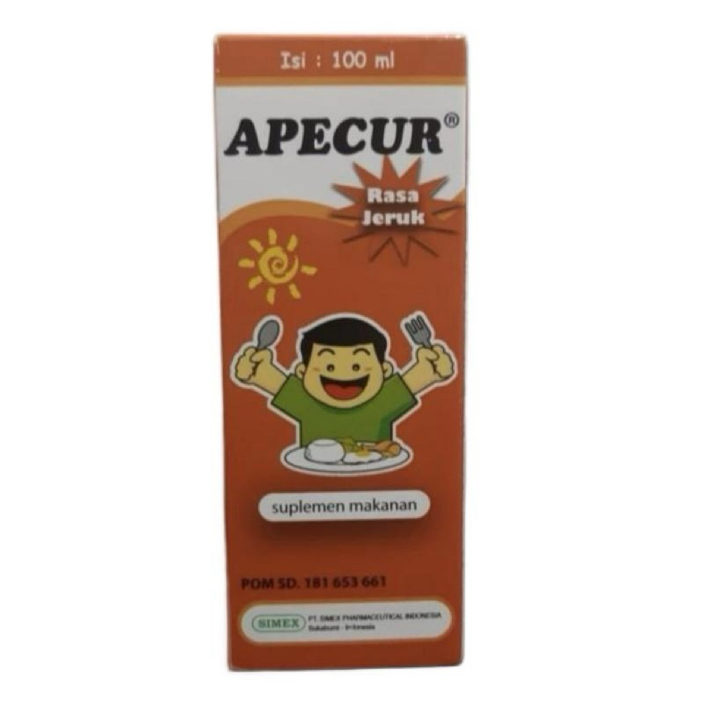 Jual Apecur Syrup Sirup 100Ml Vitamin Suplemen | Shopee Indonesia