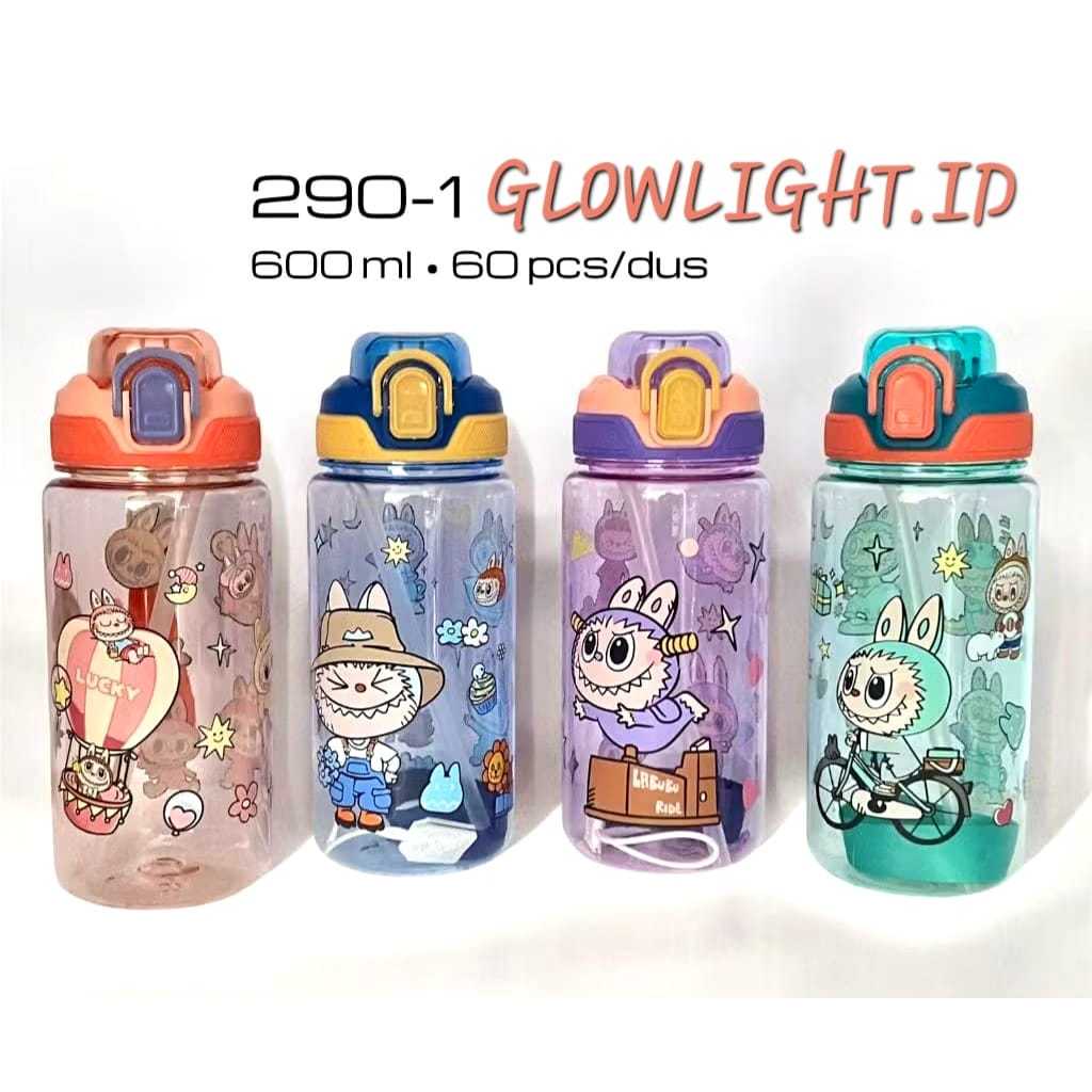 Jual Botol Minum Anak Karakter Labubu 600ML Bahan Tebal Anti Tumpah ...