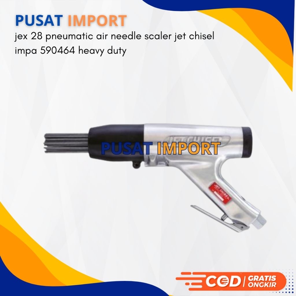 Jual jex 28 pneumatic air needle scaler jet chisel impa 590464 heavy duty | Shopee Indonesia