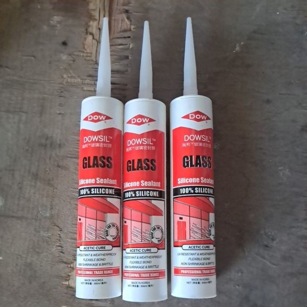 Jual DONSIL Glas Silicone Sealant Lem Kaca Aquarium Silikon Acetoxy ...