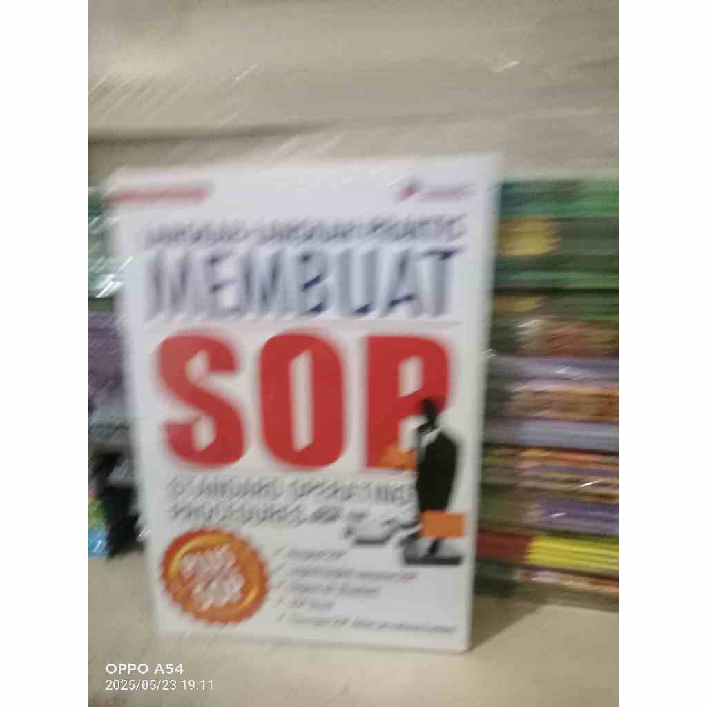 Jual BUKU LANGKAH-LANGKAH MEMBUAT SOP STANDAR OPERATING PROCUDURES ...