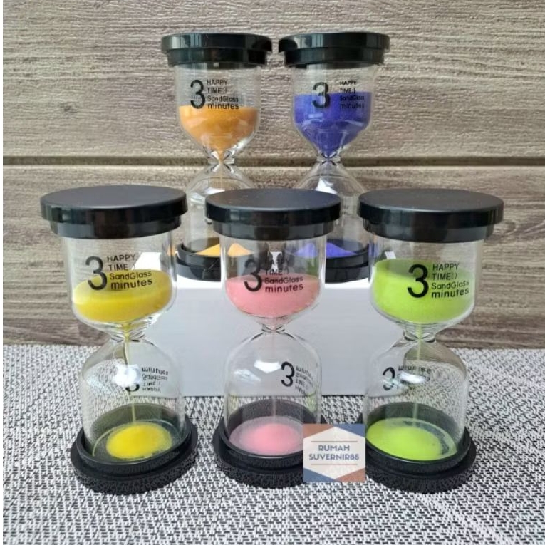 Jual Jam Pasir Hour Glass Sand Timer Kaca Dekorasi 3 Menit | Shopee ...