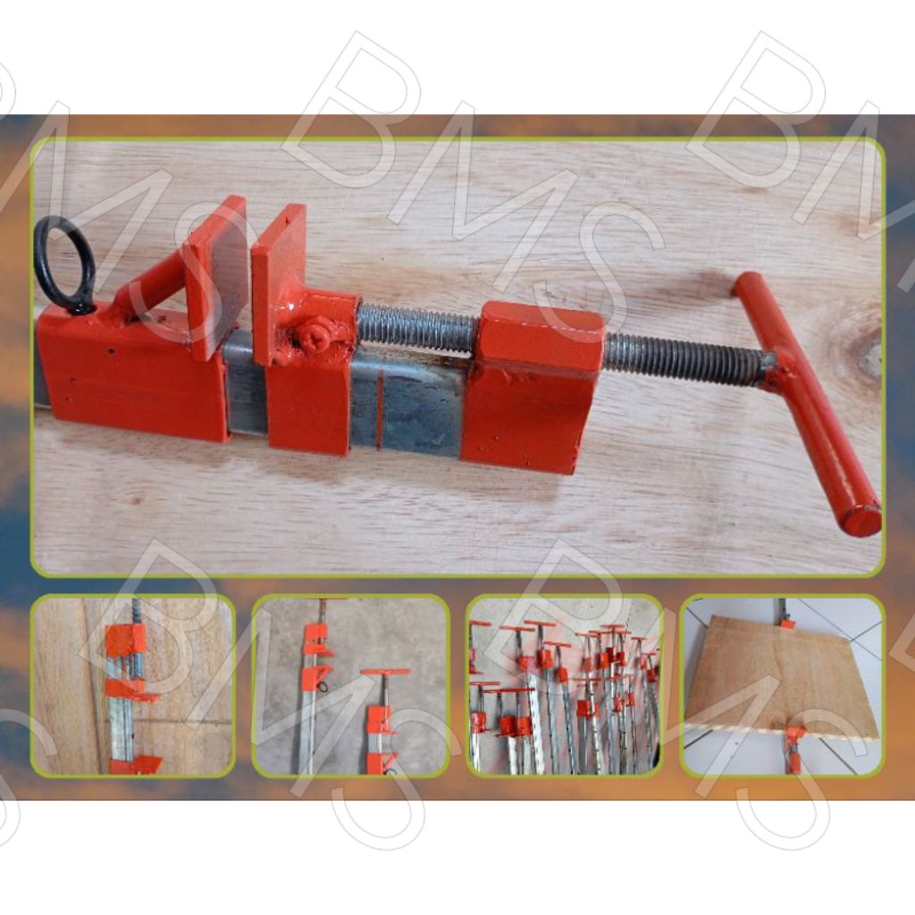 Jual Klem hollow, Pres kayu, Klem kayu 120 cm dan 100 cm, Besi 4X2 ...