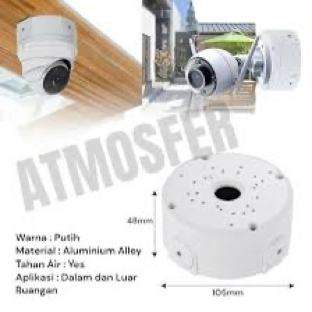 Jual Duradus indoor outdoor junction box camera cctv putih-model 1 ...