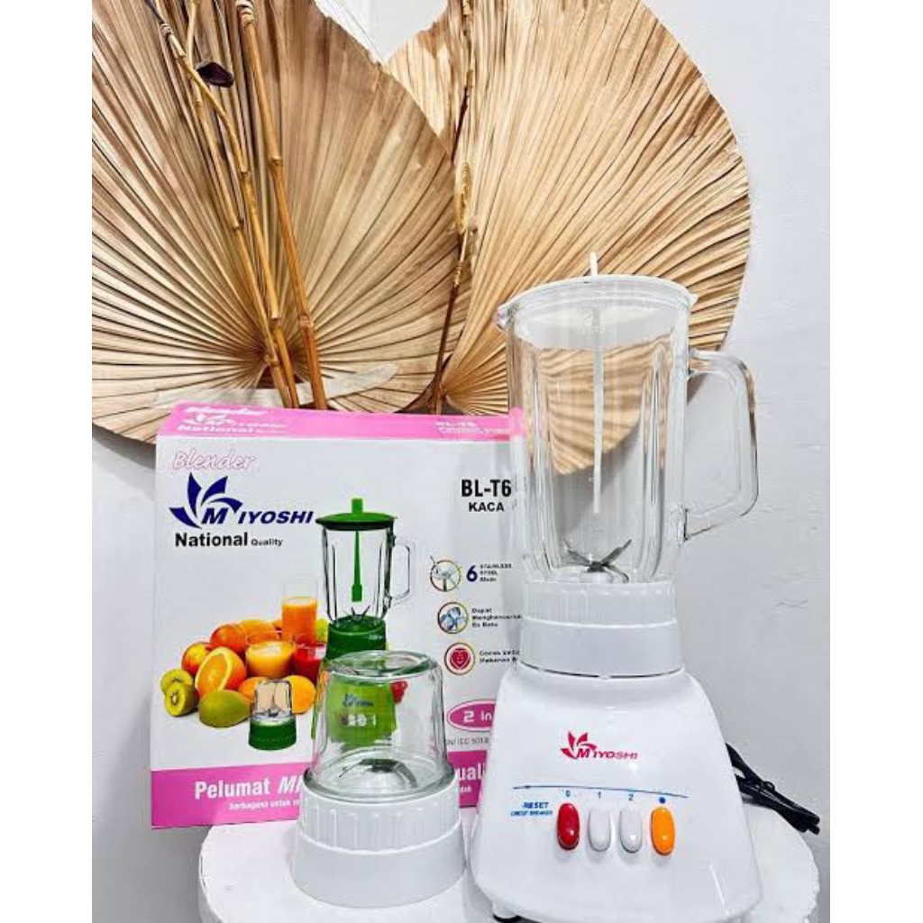Jual Blender National Quality Kapasitas 1 Liter | Blender Kaca 2in1 ...