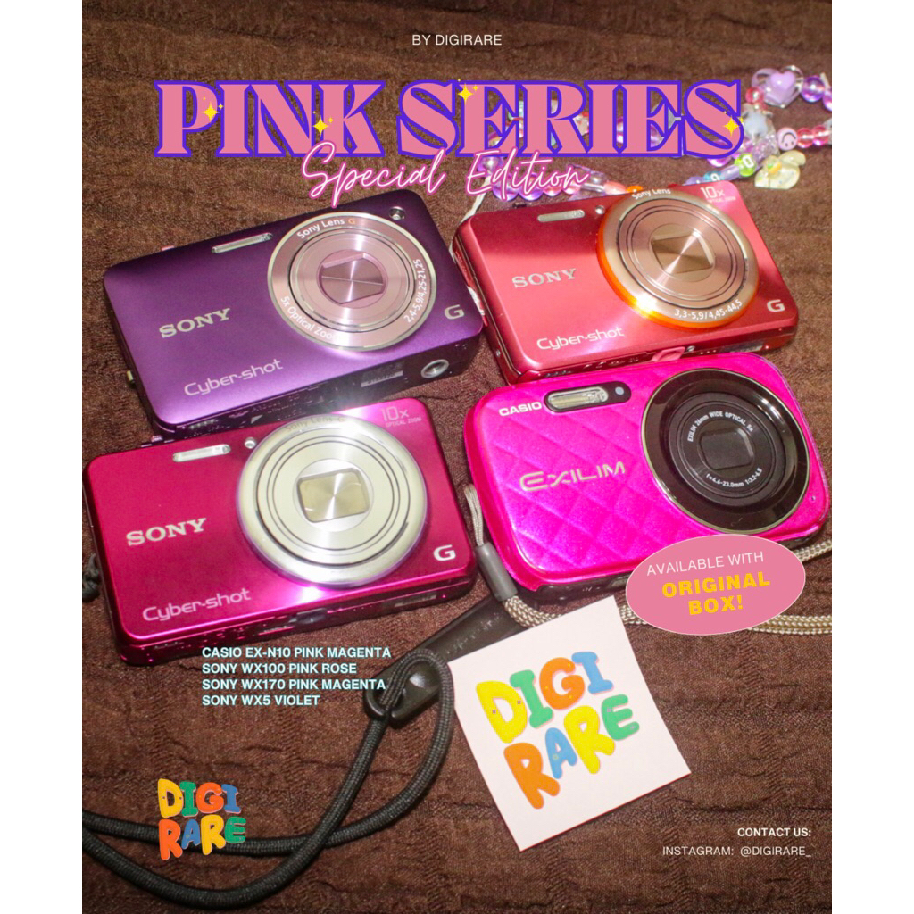 Jual DIGICAM PINK SERIES SONY DAN CASIO | Shopee Indonesia