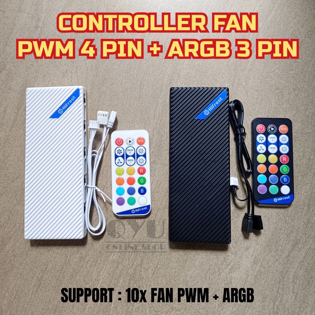 Jual COOLMOON HIFROST HC10 Hub Controller RGB Fan PWM ARGB 3pin Remote ...