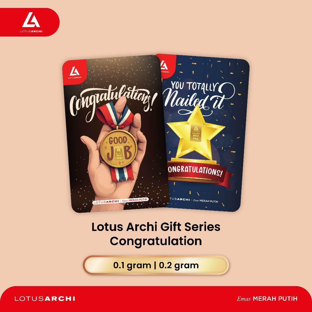 Jual Lotus Archi Gift Series - Congratulations 0.1gr | 0.2gr | Shopee ...