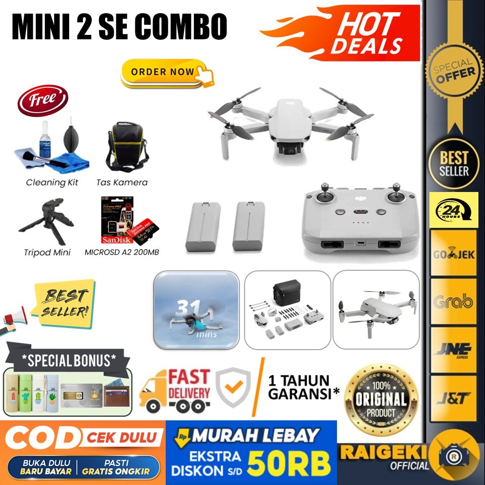 Jual Mini 2 SE Fly More Combo - Camera Drones | Under 249g | 10KM Video ...