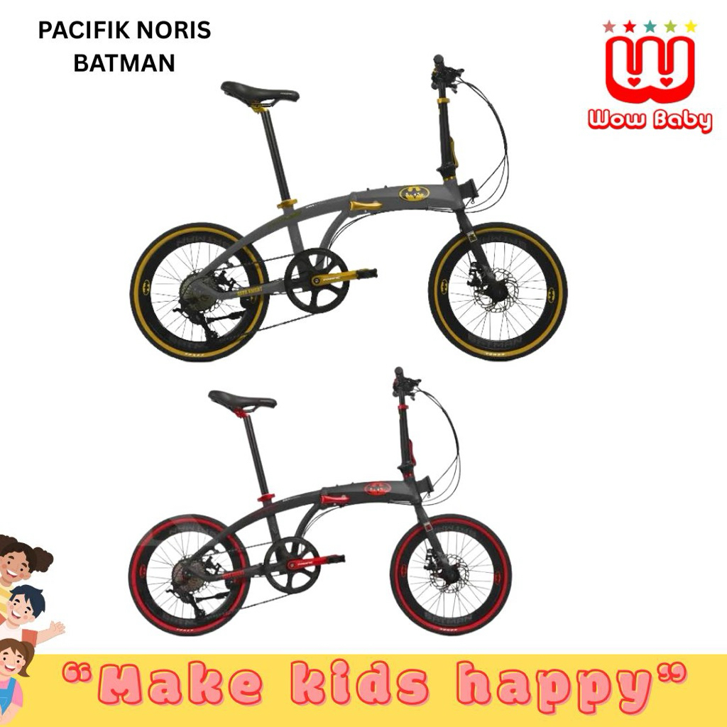 Jual PACIFIK NORIS BATMAN / PACIFIK NORIS 20TR / 16TR FOLDING BIKE AL ...