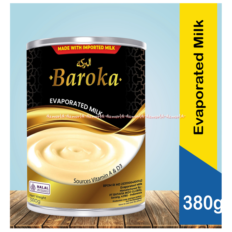 Jual Baroka 380ml Susu Evaporasi Susu Kental Manis Evaporated Milk ...