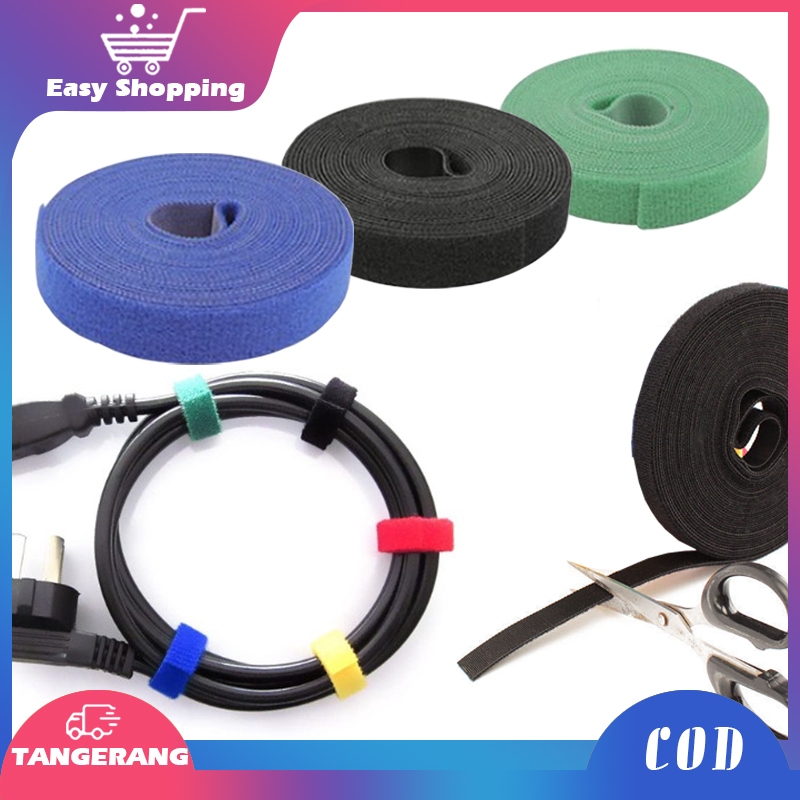 Jual 5m Tali Kabel Pengikat Pengikat Kabel Velcro Pengikat Kabel ...