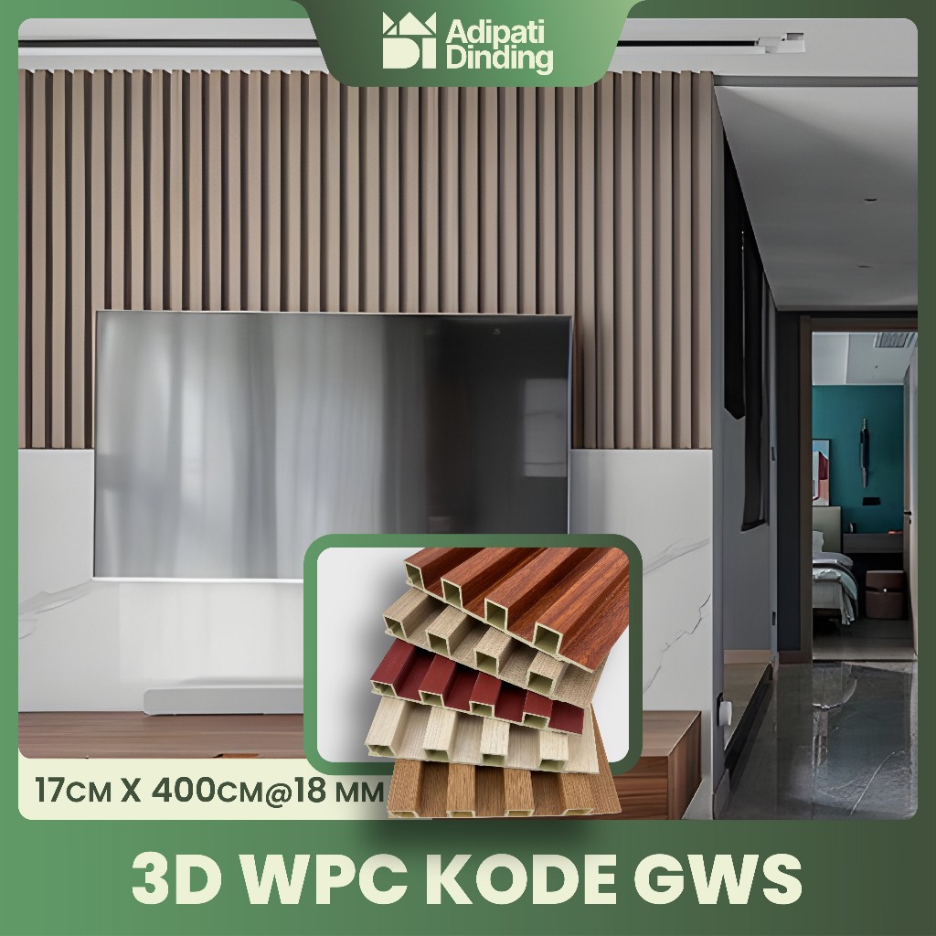Jual Adiapti Dinding - WOOD PANEL WPC UKURAN TINGGI 4 METER TEBAL 18MM ...