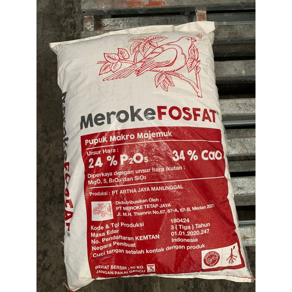 Jual PUPUK MEROKE FOSFAT 50KG ORIGINAL KEMASAN PABRIK | Shopee Indonesia