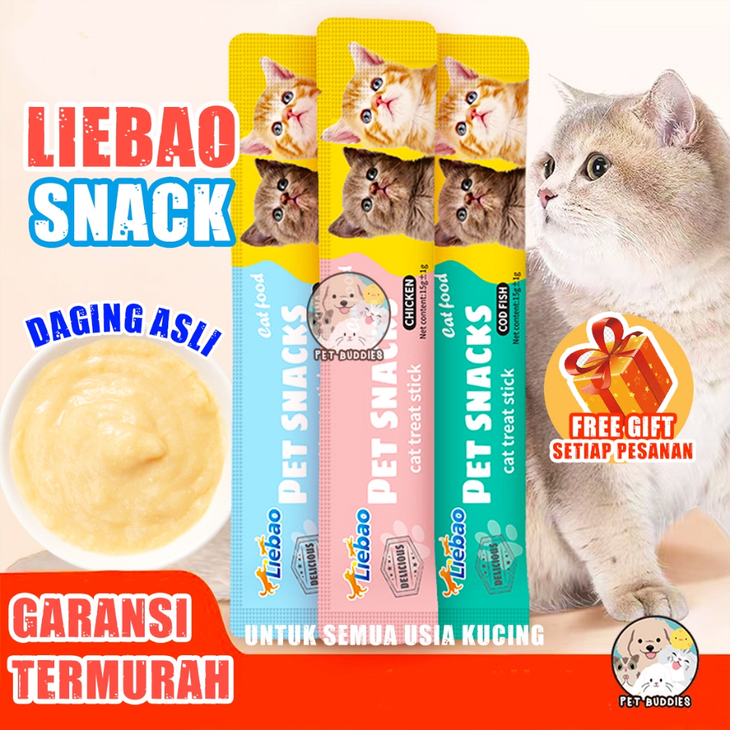 Jual Snack Kucing / Liebao Pet Snack / Cat Strip / Cemilan Kucing ...