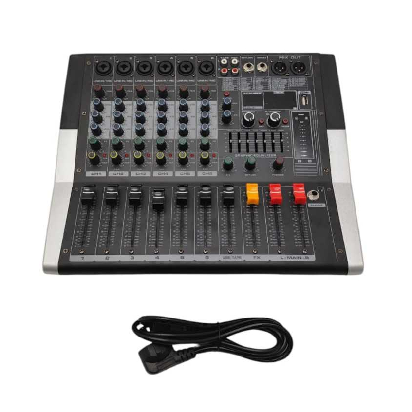 Jual AUTO NET PROFESSIONAL POWER MIXER 6 CHANNEL / 6 CH AL-OSE | Shopee Indonesia