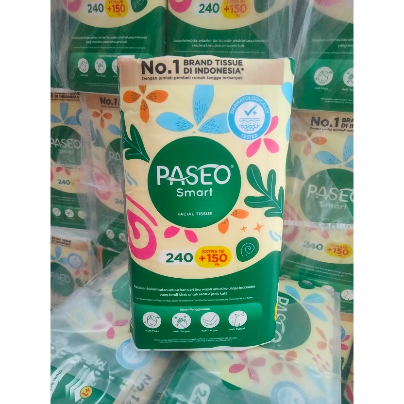 Jual Tisu Paseo Smart 240 + 150 ply Kemasan Baru | Shopee Indonesia